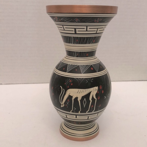 Accents | Vintage Rare Greek Copper Athena Vase Hand Made In Greece 6 ...